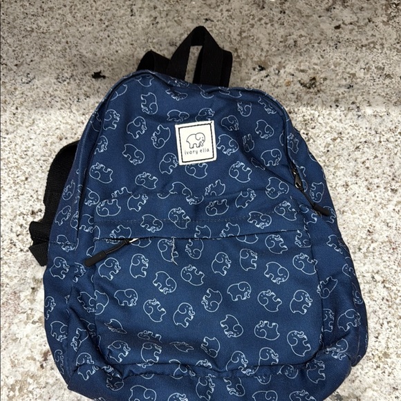 ivory ella | Other | Ivory Ella Navy Elephant Pattern Backpack | Poshmark
